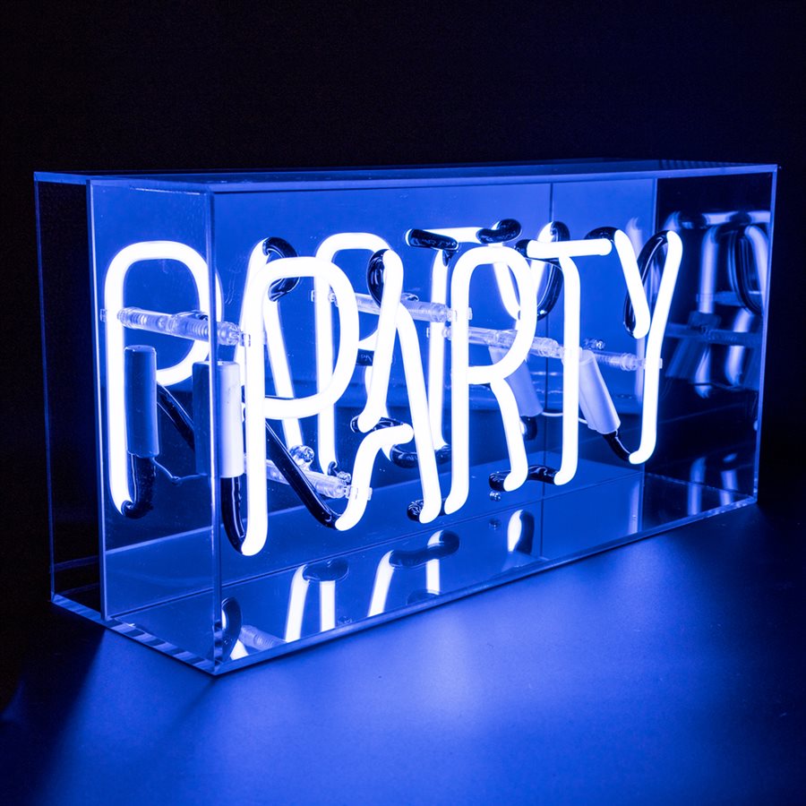 Neon Acrylic Light Box-Party