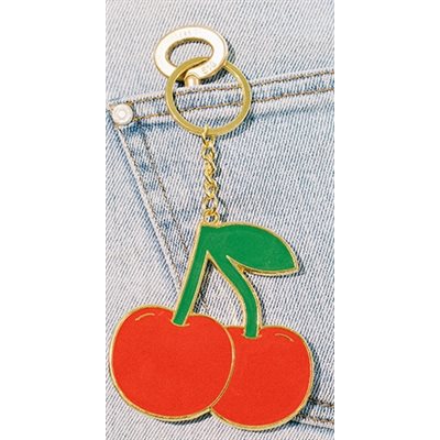 Oversized Cherry Keychain