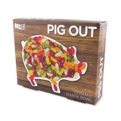 Pig Out Ceramic Snack Bowl
