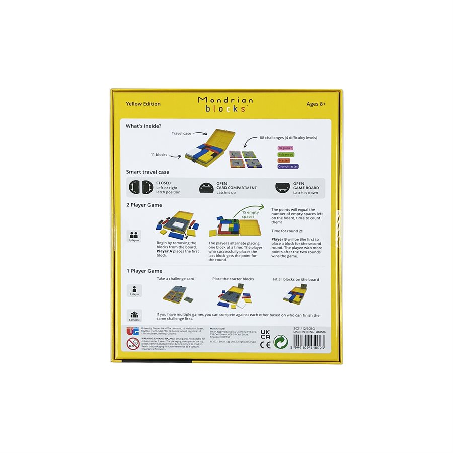 Mondrian Blocks-Yellow