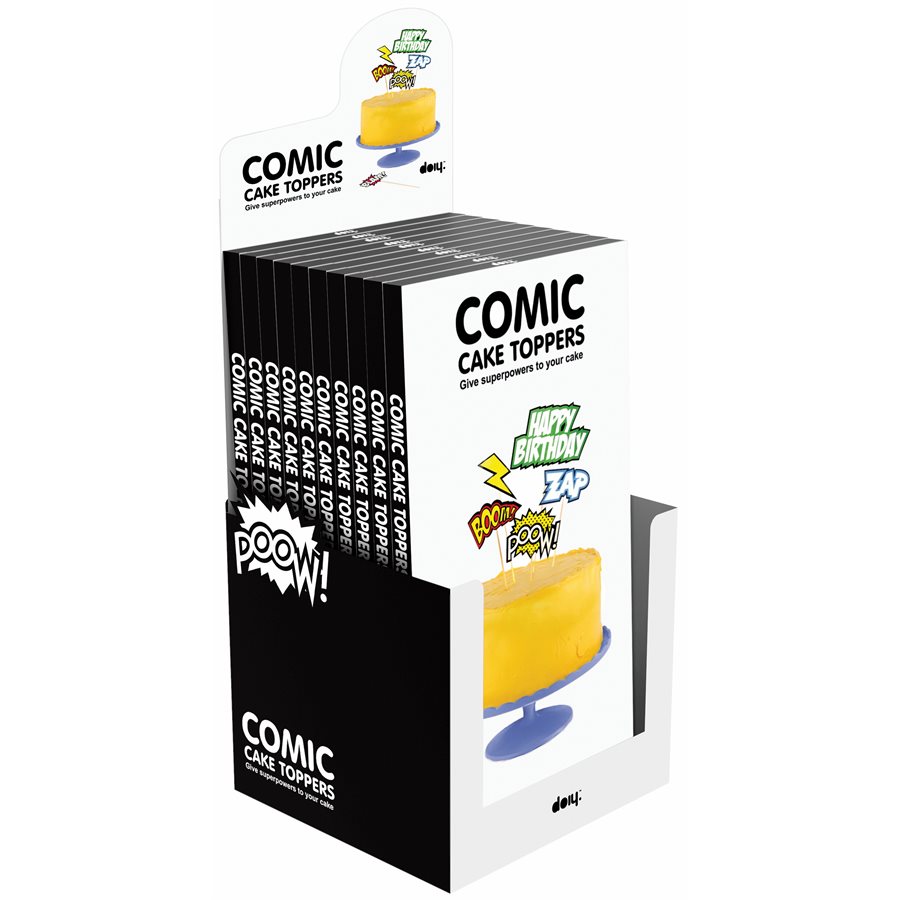 Comic Cake toppers